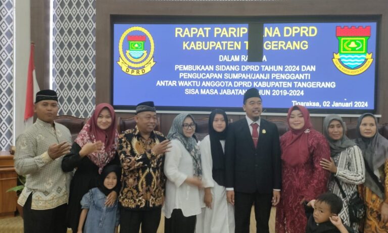 Didi Suryadi Resmi Dilantik Jadi Anggota DPRD Kabupaten Tangerang Sisa Masa Jabatan 2019 - 2024